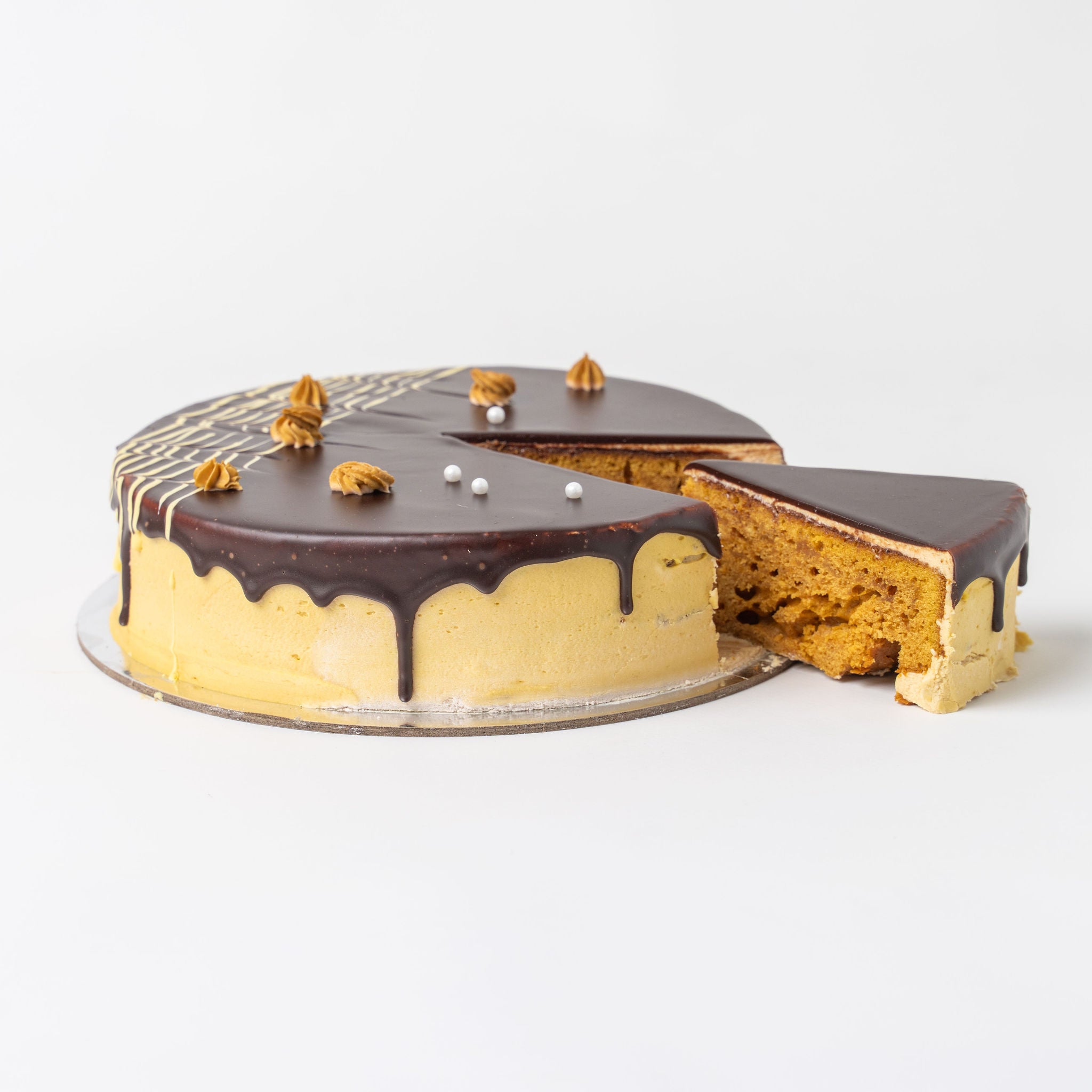 Caramel mud drip cake - Coniston Bakery